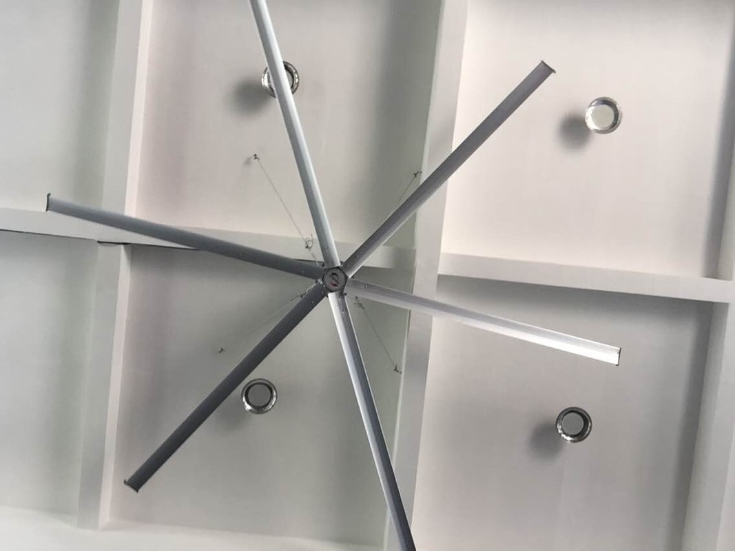 Aipukeji HVLS Ceiling Fans 20 Foot Big Size 1.5kw For Large Retail Stores